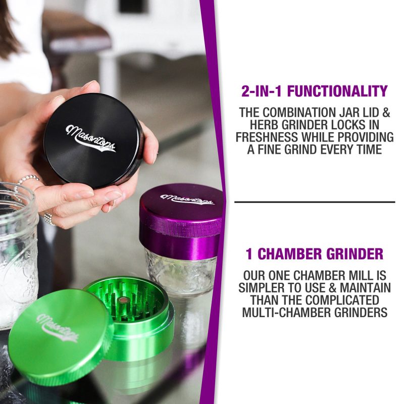 2-in-1 Herb Grinder/Lid | Reusables and More