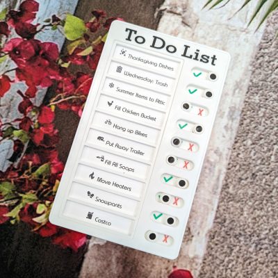 “Chores” Reusable Checklist Board (Blank) | Reusables and More
