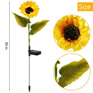 30″ Solar Sunflower | Reusables and More