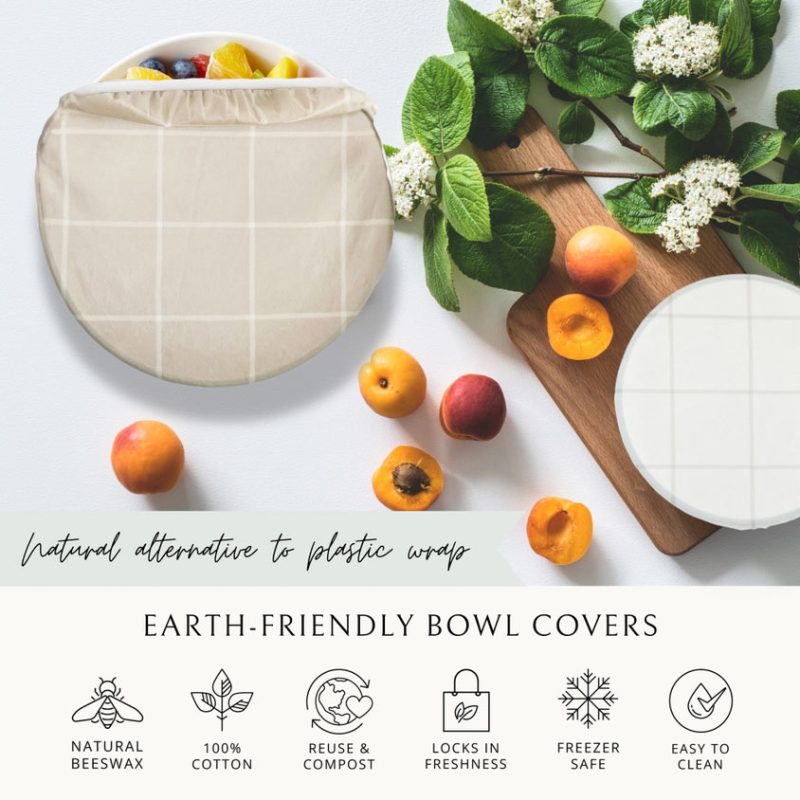 Reusable Waxed Cotton Bowl Covers | Reusables and More
