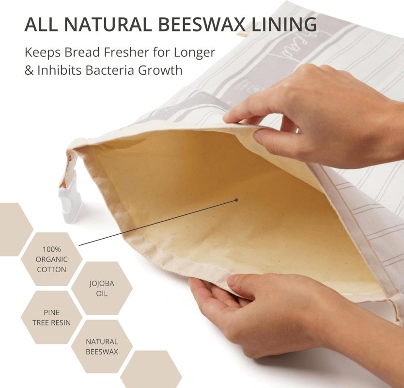 Reusable Waxed Cotton Bread Bags | Reusables and More